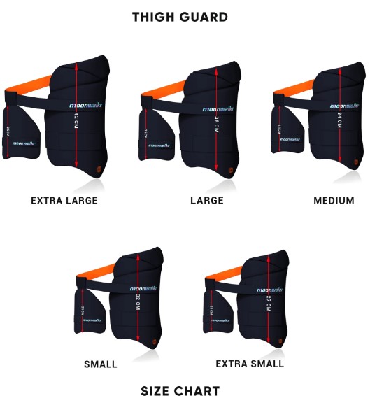 Moonwalkr Thigh Guards Large - The Cricket Kingdom